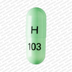 Pill Finder: H 103 Green Capsule-shape - Medicine.com