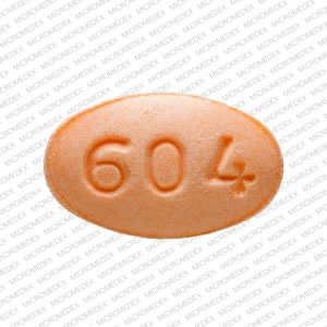 Pill Finder: 604 Peach Elliptical / Oval - Medicine.com