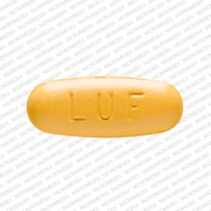 Pill Finder: NVR LUF Yellow Elliptical / Oval - Medicine.com