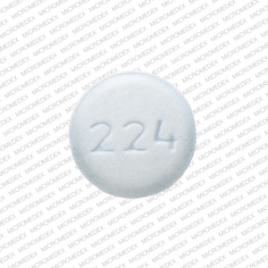 Pill Finder: 224 Blue Round - Medicine.com