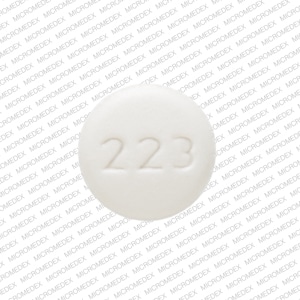 Pill Finder: 223 White Round - Medicine.com