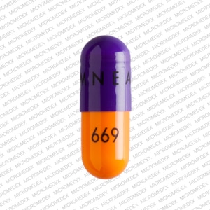Pill Finder: AMNEAL 669 Purple Capsule-shape - Medicine.com