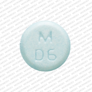Pill Finder: M D6 Blue Round - Medicine.com