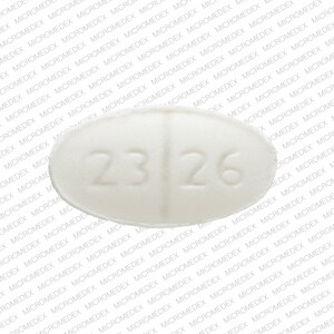Pill Finder: V 23 26 White Elliptical / Oval - Medicine.com
