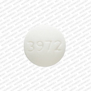 Pill Finder: 3972 V White Round - Medicine.com