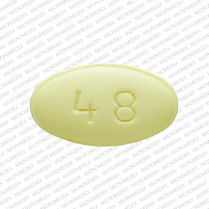 Pill Finder: E 48 Yellow Elliptical / Oval - Medicine.com
