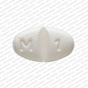 Pill Finder: M 1 White Elliptical / Oval - Medicine.com