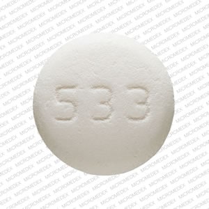 Pill Finder: R 533 White Round - Medicine.com