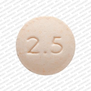Pill Finder: N 343 2.5 Orange Round - Medicine.com