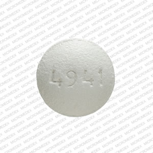Pill Finder: V 4941 Gray Round - Medicine.com