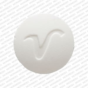 Pill Finder: 2355 V White Round - Medicine.com