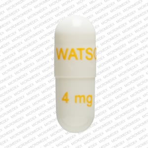 Pill Finder: WATSON 151 4 mg White Capsule-shape - Medicine.com