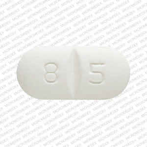 Pill Finder: E 8 5 White Elliptical / Oval - Medicine.com