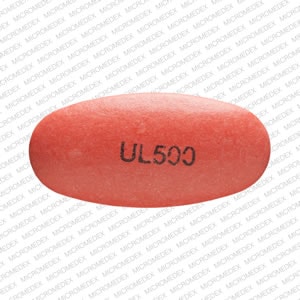 Pill Finder: UL 500 Pink Capsule-shape - Medicine.com