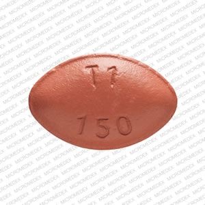 Pill Finder: T1 150 Red Elliptical / Oval - Medicine.com
