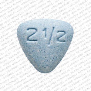 Pill Finder: FL 2 1/2 Blue Three-sided - Medicine.com