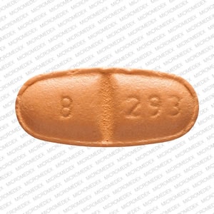 Pill Finder: B 293 Beige Elliptical / Oval - Medicine.com