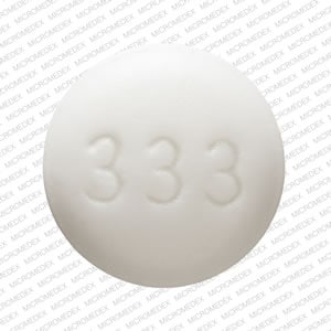 Pill Finder: 333 White Round - Medicine.com
