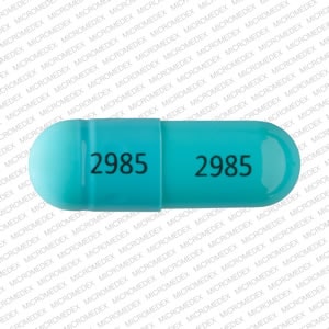 Pill Finder: 2985 2985 Blue Capsule-shape - Medicine.com