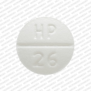 Pill Finder: HP 26 White Round - Medicine.com