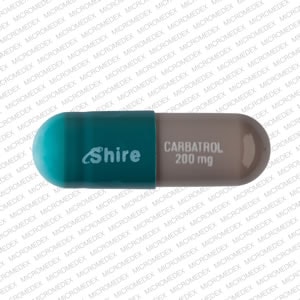 Pill Finder: Shire CARBATROL 200 mg Gray Capsule-shape - Medicine.com