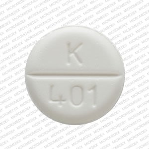 Pill Finder: K 401 White Round - Medicine.com