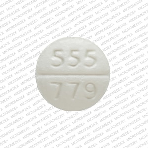 Pill Finder: b 555 779 White Round - Medicine.com