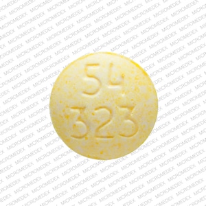 Pill Finder: 54 323 Yellow Round - Medicine.com