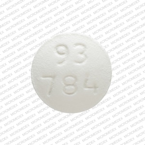 Pill Finder: 93 784 White Round - Medicine.com