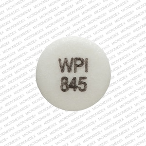Pill Finder: WPI 845 White Round - Medicine.com