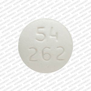 Pill Finder: 54 262 White Round - Medicine.com