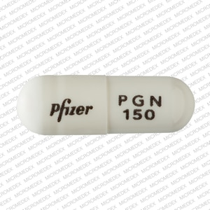 Pill Finder: Pfizer PGN 150 White Capsule-shape - Medicine.com