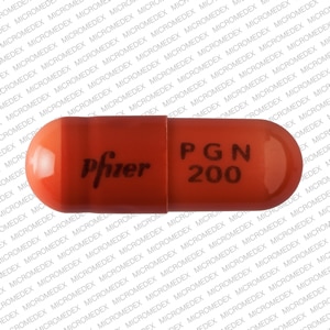 Pill Finder: Pfizer PGN 200 Orange Capsule-shape - Medicine.com
