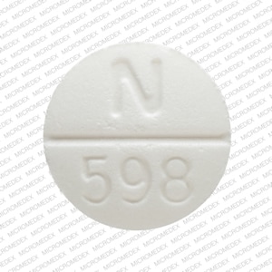 Pill Finder: N 598 8 White Round - Medicine.com
