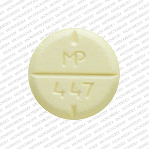 Pill Finder: MP 447 Yellow Round - Medicine.com