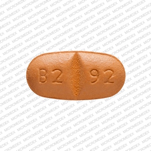 Pill Finder: B2 92 Beige Elliptical / Oval - Medicine.com