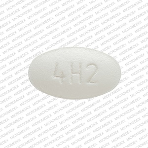 Pill Finder: 4H2 White Elliptical / Oval - Medicine.com