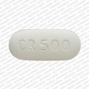 Pill Finder: CR 500 > White Elliptical / Oval - Medicine.com