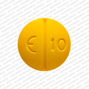 Pill Finder: E 10 Yellow Round - Medicine.com