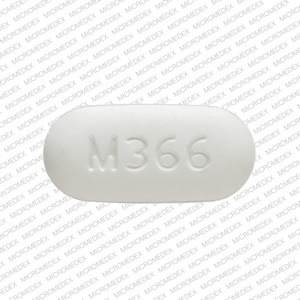 Pill Finder: M366 White Elliptical / Oval - Medicine.com