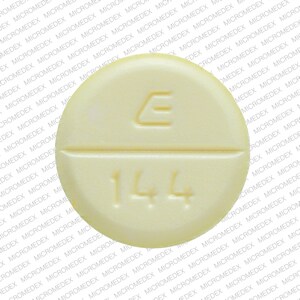 Pill Finder: E 144 Yellow Round - Medicine.com