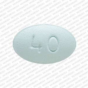 Pill Finder: 40 Blue Elliptical / Oval - Medicine.com