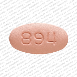 Pill Finder: 894 5 Pink Elliptical / Oval - Medicine.com