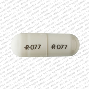 Pill Finder: R-077 R-077 White Capsule-shape - Medicine.com