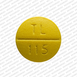 Pill Finder: TL 115 Yellow Round - Medicine.com