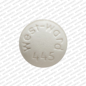 Pill Finder: West-ward 445 White Round - Medicine.com