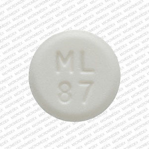 Pill Finder: ML 87 White Round - Medicine.com
