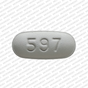 Pill Finder: RDY 597 Gray Elliptical / Oval - Medicine.com