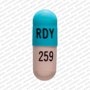 Pill Finder: RDY 259 Blue Capsule-shape - Medicine.com