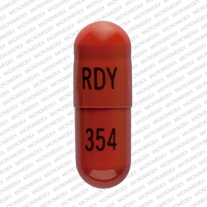 Pill Finder: RDY 354 Orange Capsule-shape - Medicine.com